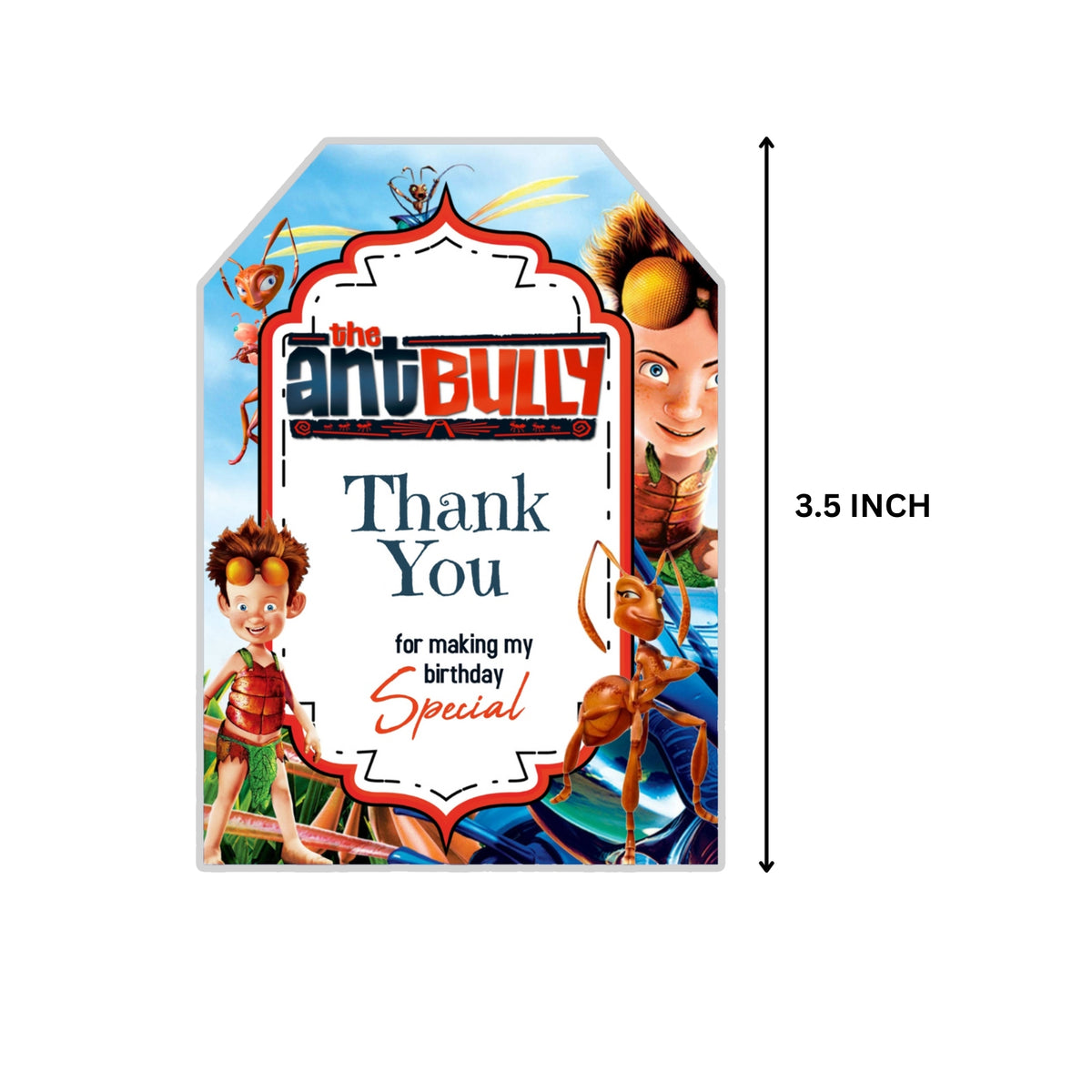The Ant Bully Theme Thank You Cards & Return Gift Tags - 30Pcs, 2x3.5 ...