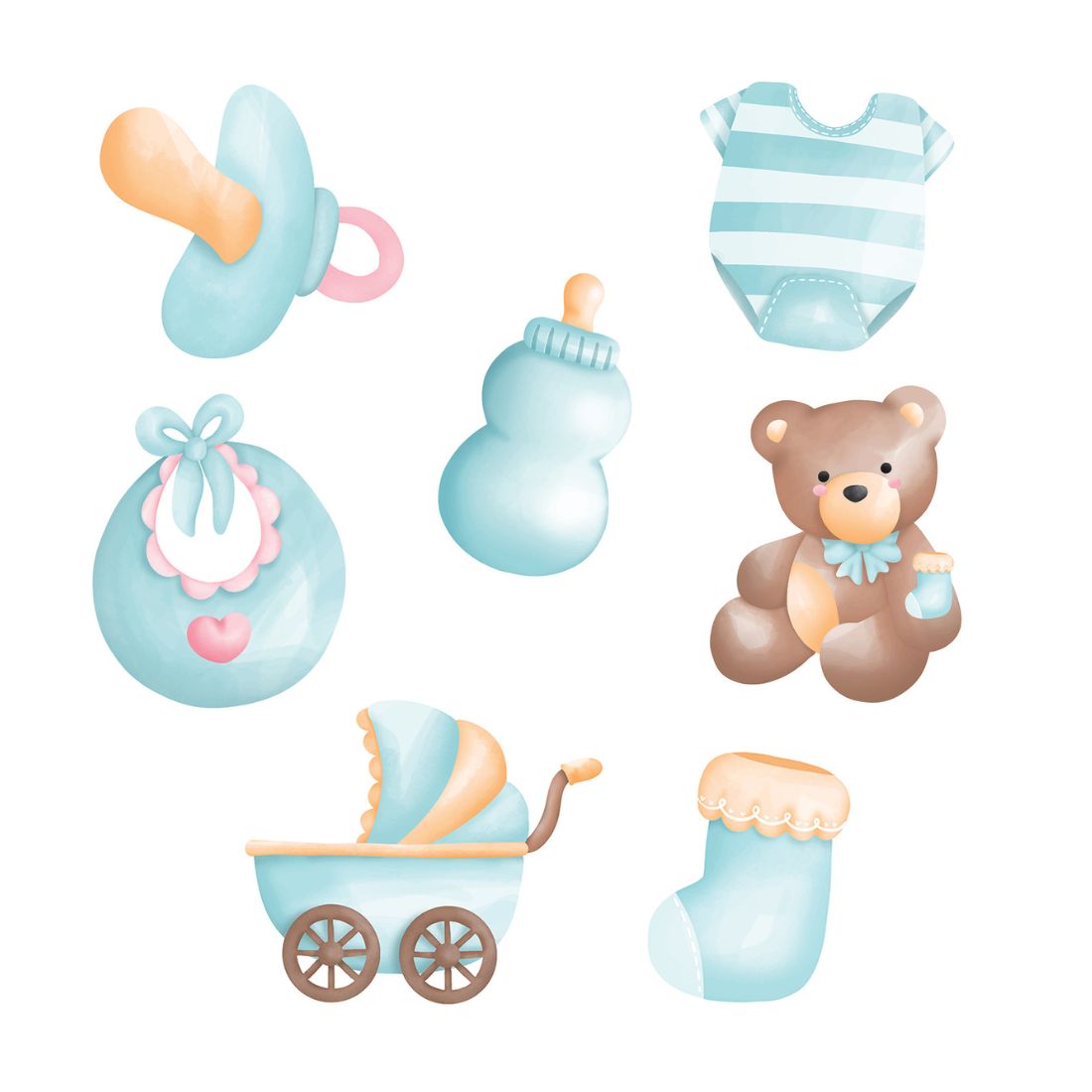 Its a Boy Cut Outs (12 Pcs) – PartyDecor Mall