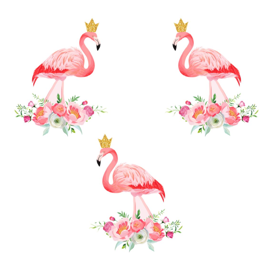 Flamingo Cut Outs Theme Birthday Decoration(12 Pcs) – PartyDecor Mall