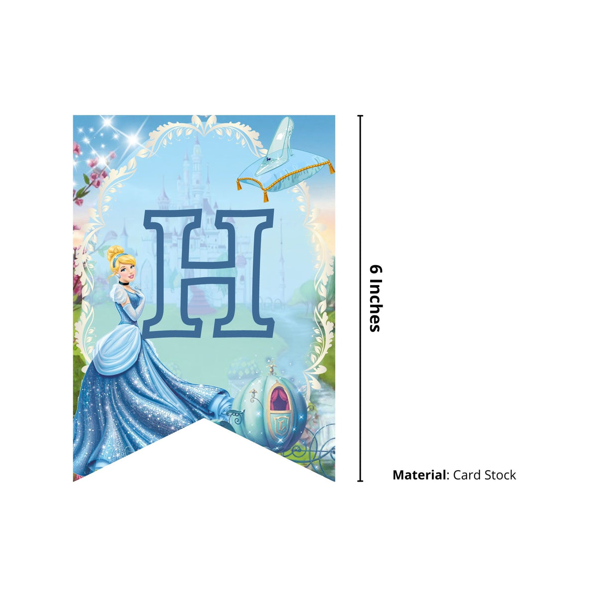 Cinderella Happy Birthday Banner – PartyDecor Mall