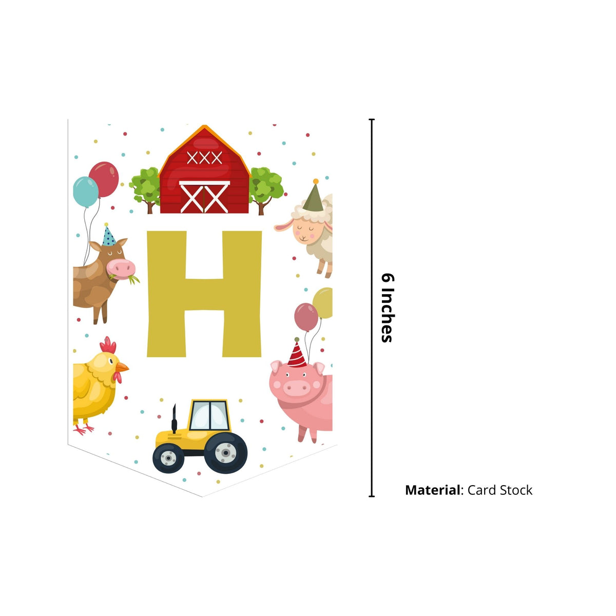 Farm Animals Happy Birthday Banner – PartyDecor Mall