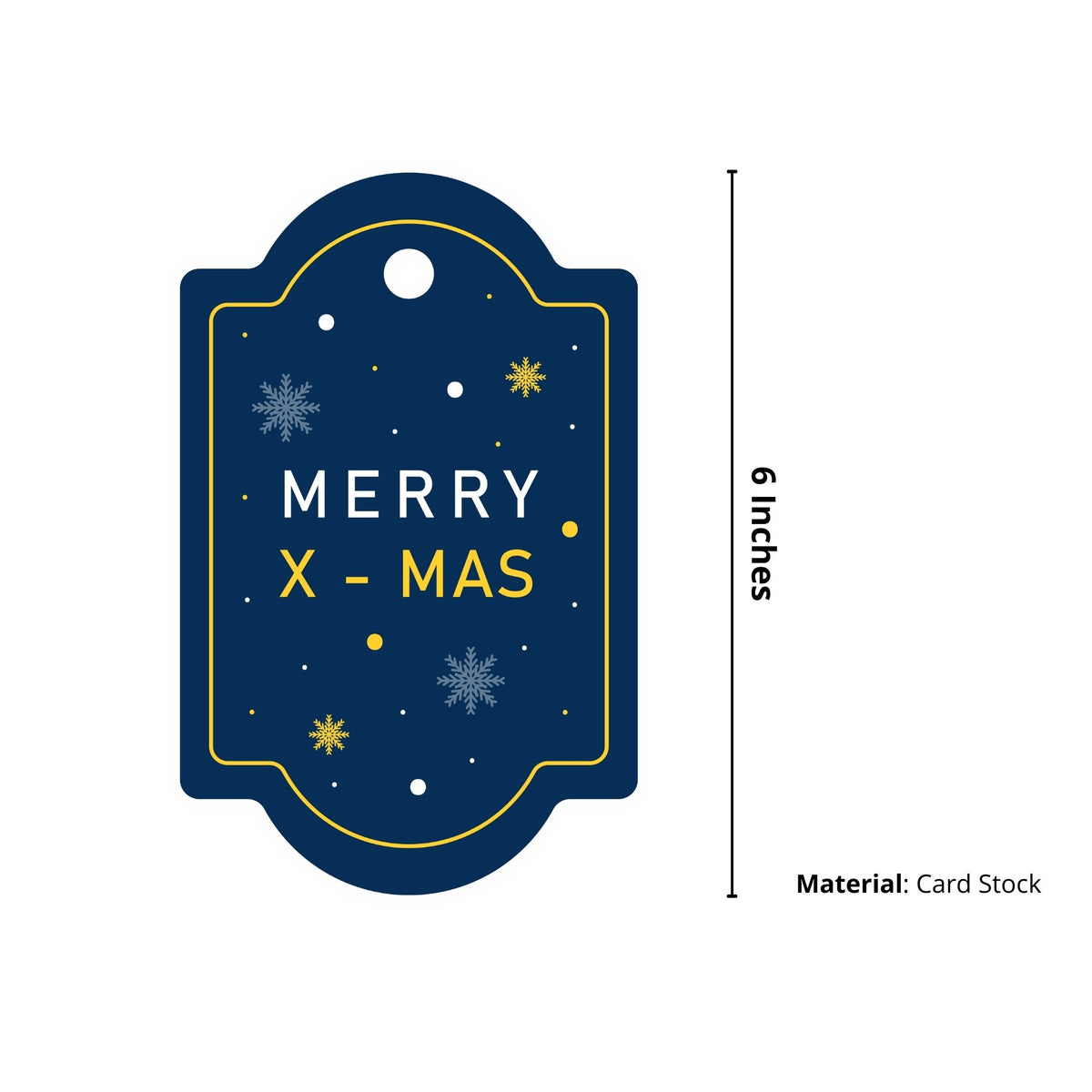 Merry Christmas Dangler/Bunting for showrooms/outlets (6 Inches per ca ...